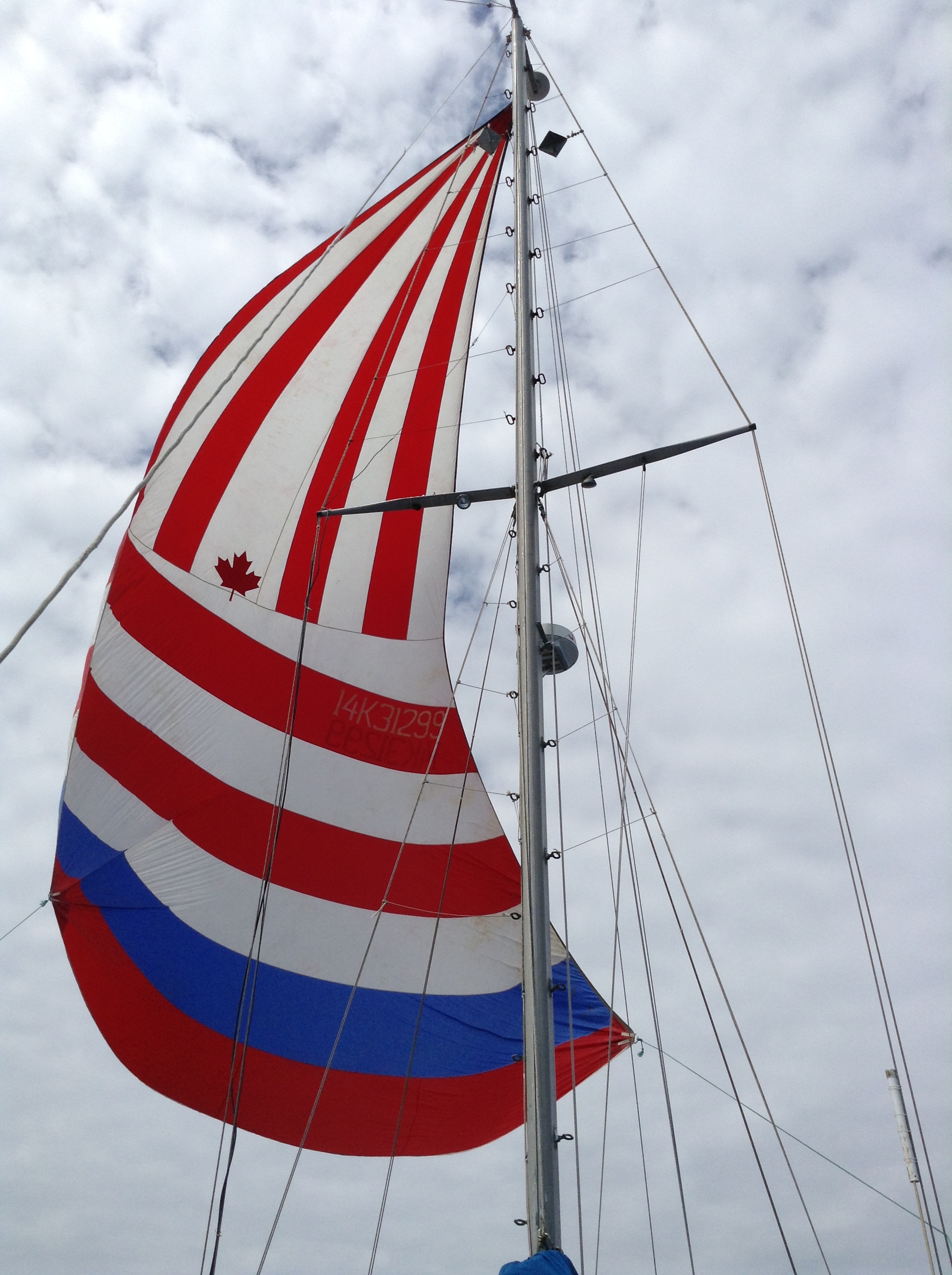 Spinnaker Sail SV Moloda VE7BHJ