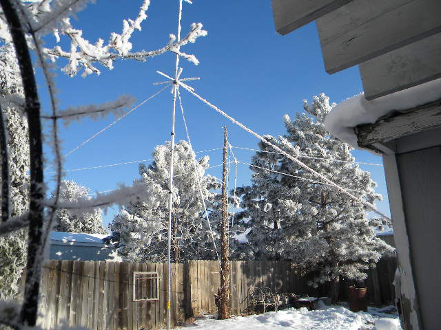 W7HUL RON Antennas in the Snow
